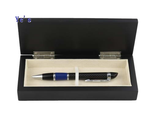 black wooden pen box