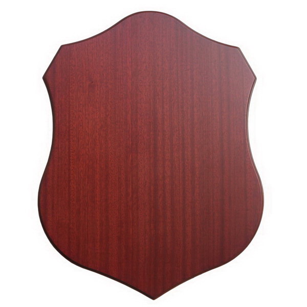 wooden sapele awards shield plaque