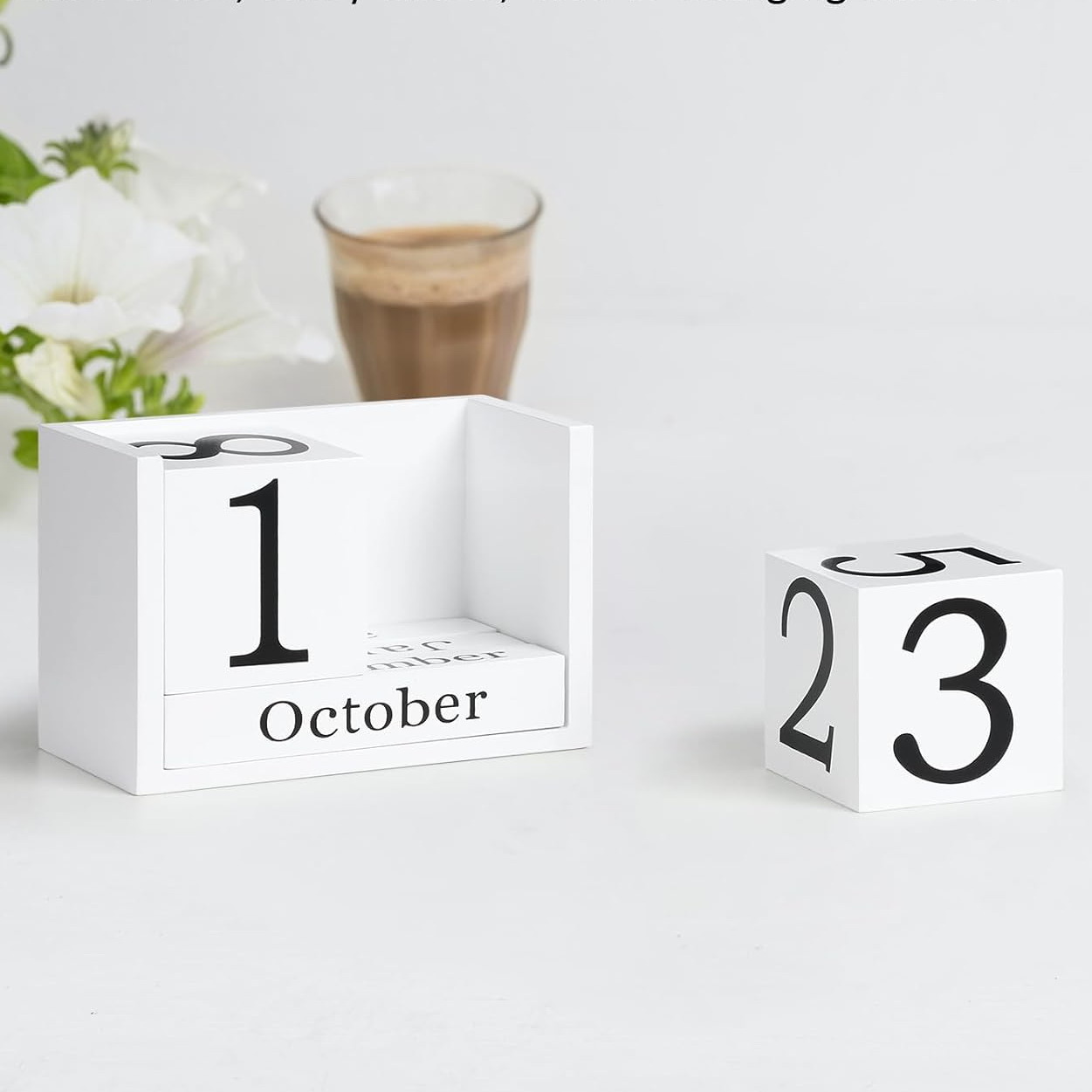wooden perpetual block calendar